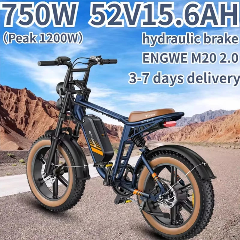Engwe M20 2.0 Electric Mountain Bike With 750W Motor – Simply Sweet Life